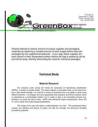 School Supplies Packaging | DOC