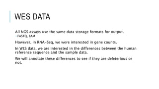 Whole exome sequencing(wes) | PPTX