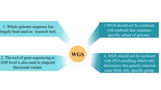 Whole genome sequence | PPTX