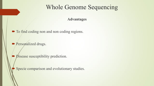 Whole genome sequencing
