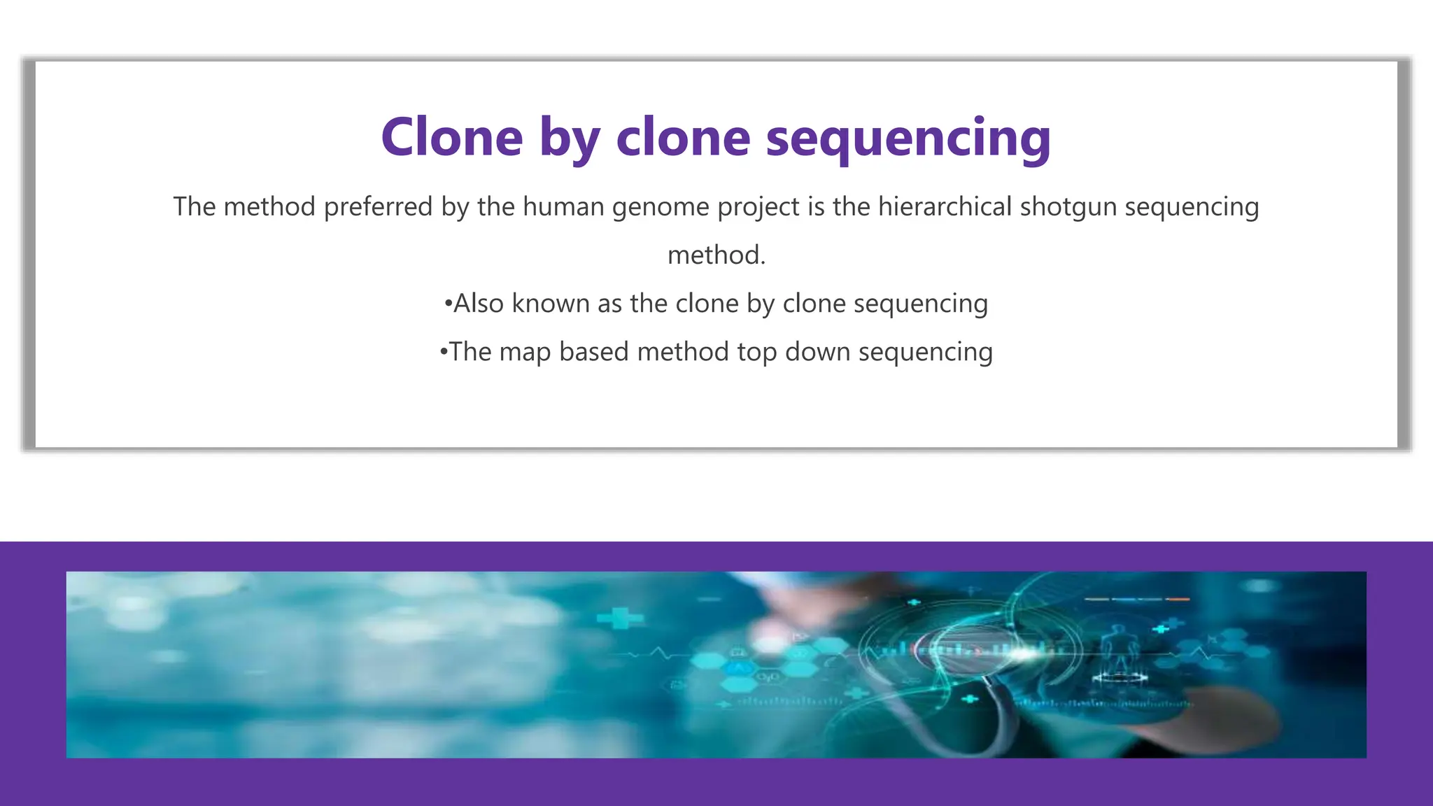 whole genome sequencing new and its types including shortgun and clone ...