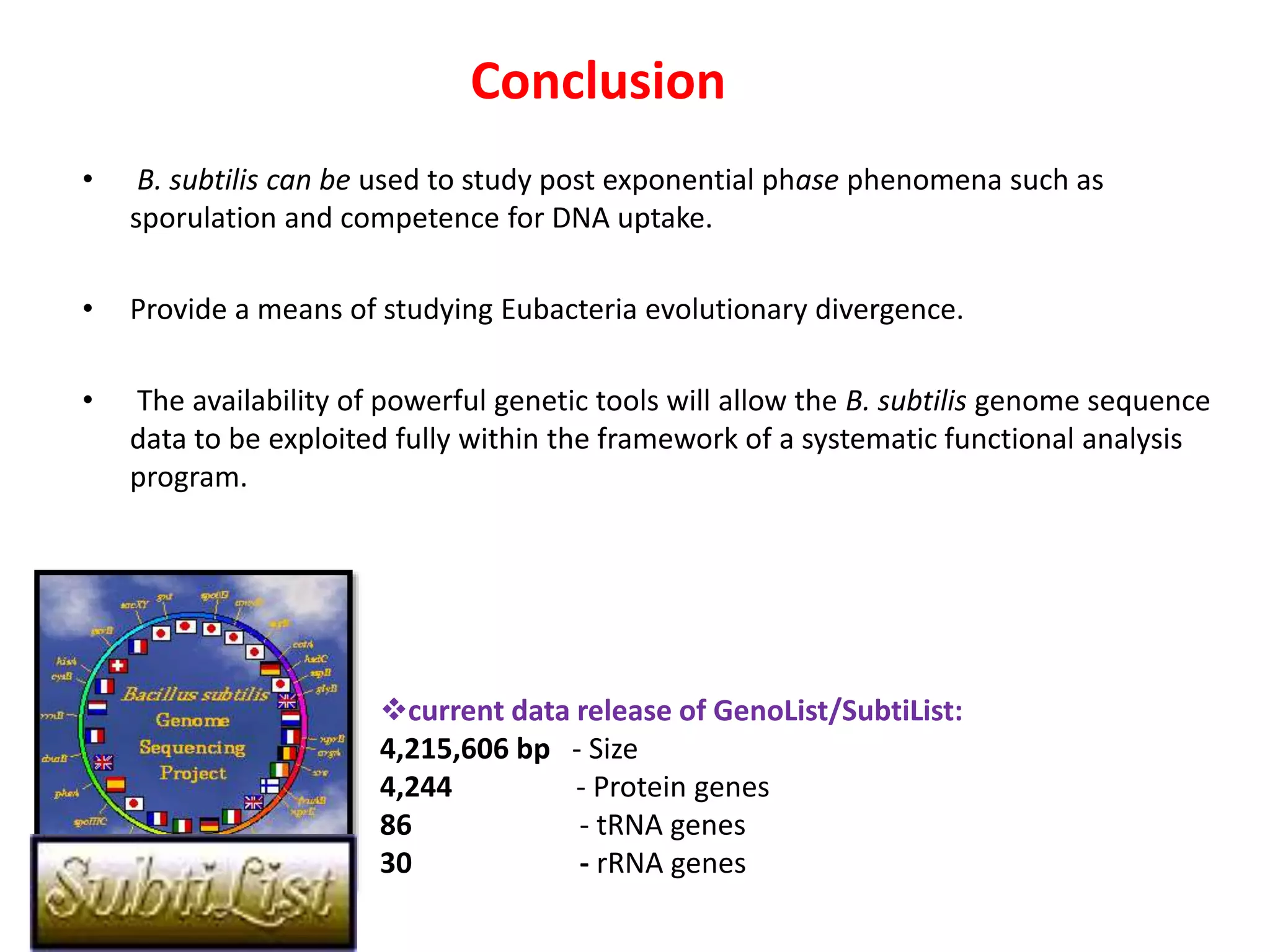 Whole genome sequencing of Bacillus subtilis a gram positive organism ...