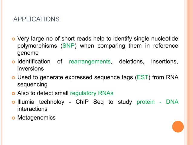 Whole genome sequencing of bacteria & analysis | PPT