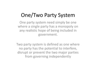 Comparative Political Representation | PPTX