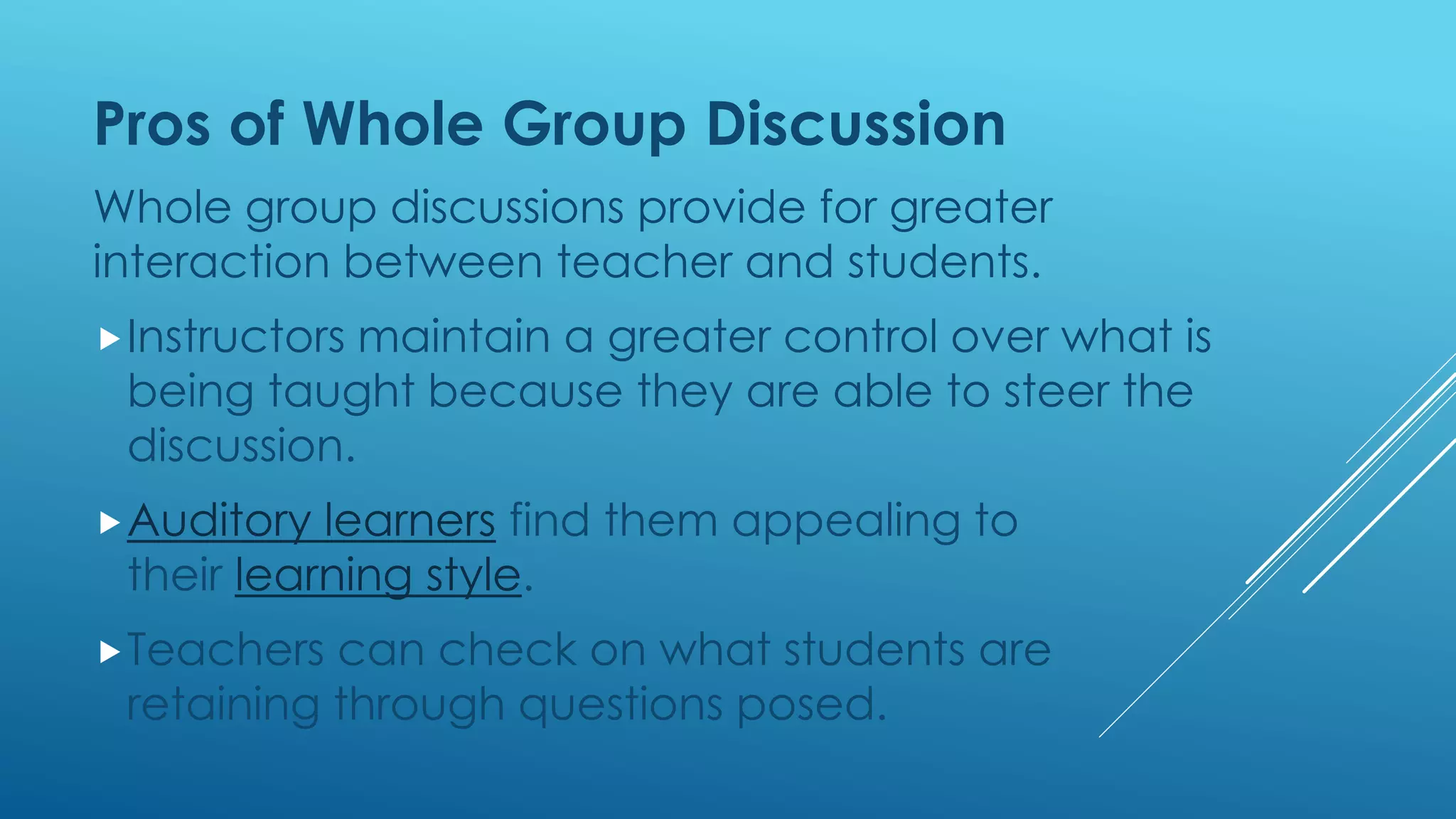 Whole group discussion (Pros and Cons) | PPT