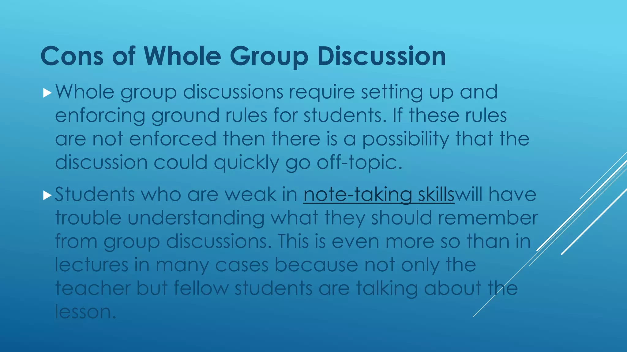 Whole group discussion (Pros and Cons) | PPT