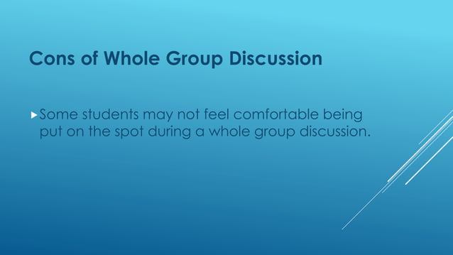 Whole group discussion (Pros and Cons) | PPT