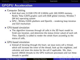 Whole Heart Modeling – Spatiotemporal Dynamics of Electrical Wave Conduction and Propagation | PPT
