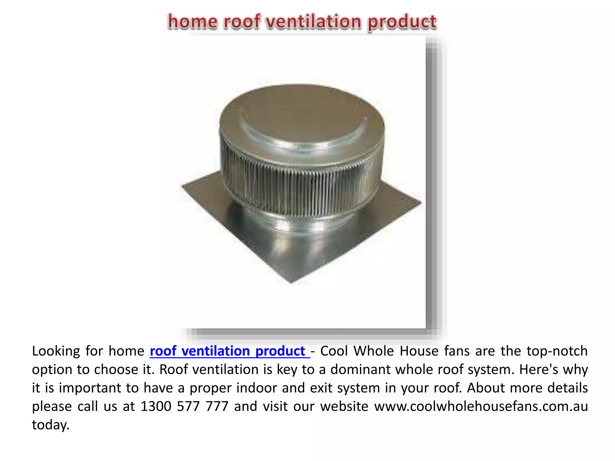 Whole house ventilation | PPT