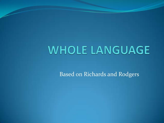 Whole language | PPT