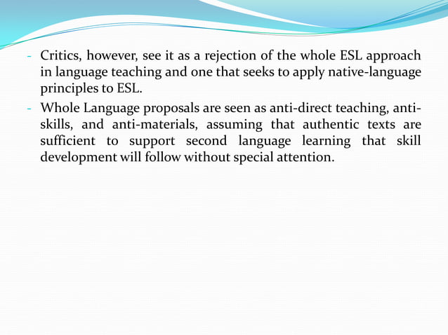 Whole language | PPT