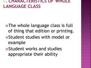 Whole language | PPT