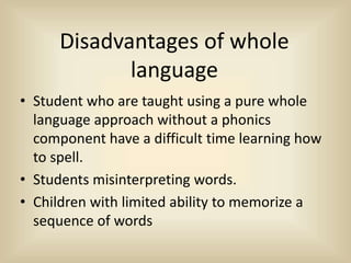 Whole language powerpoint | PPTX