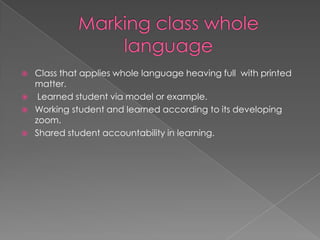 Whole language eka | PPT