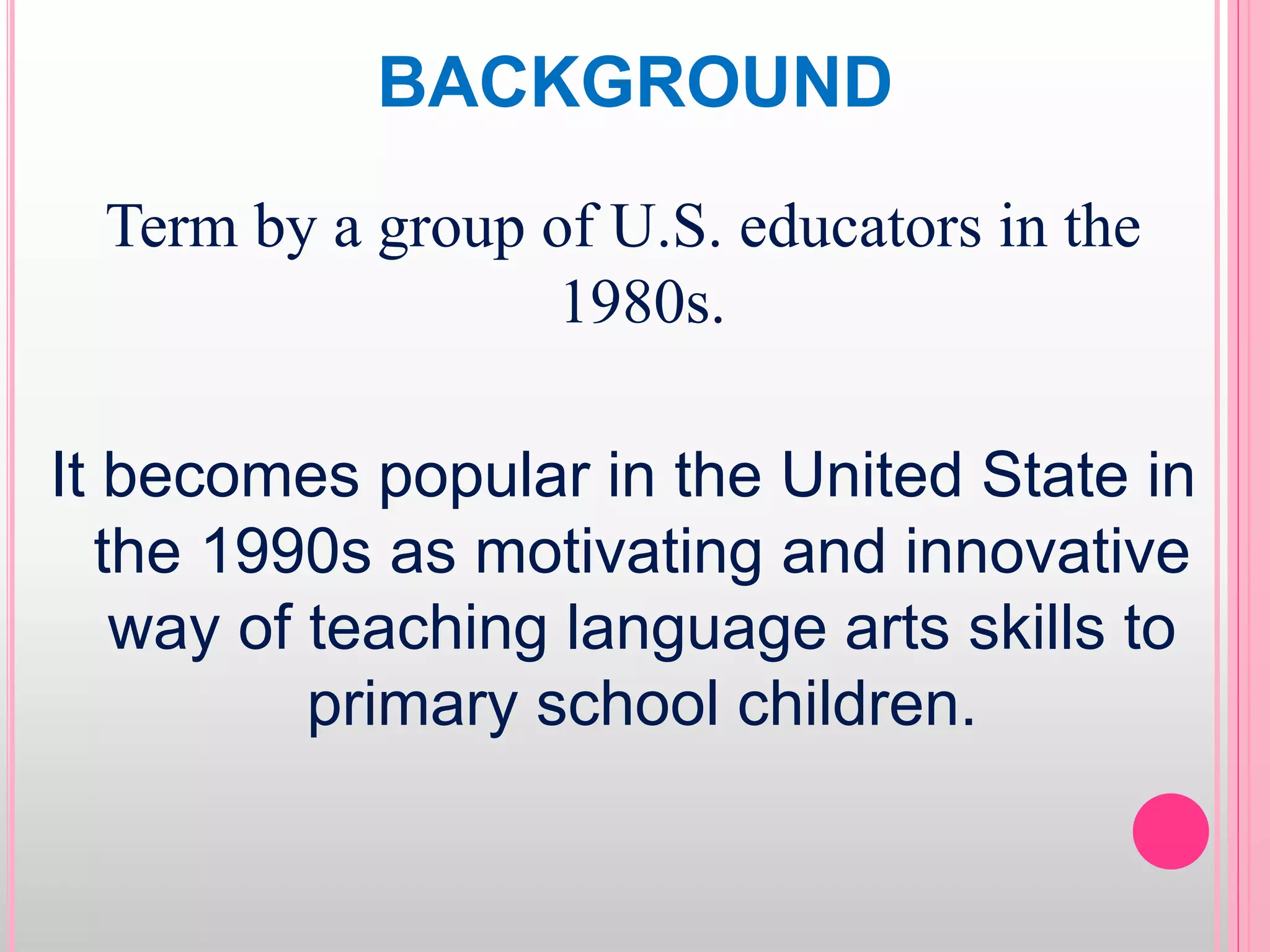 Whole language method sutriyani | PPT