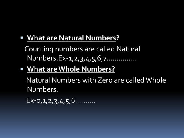 Whole numbers | PPTX