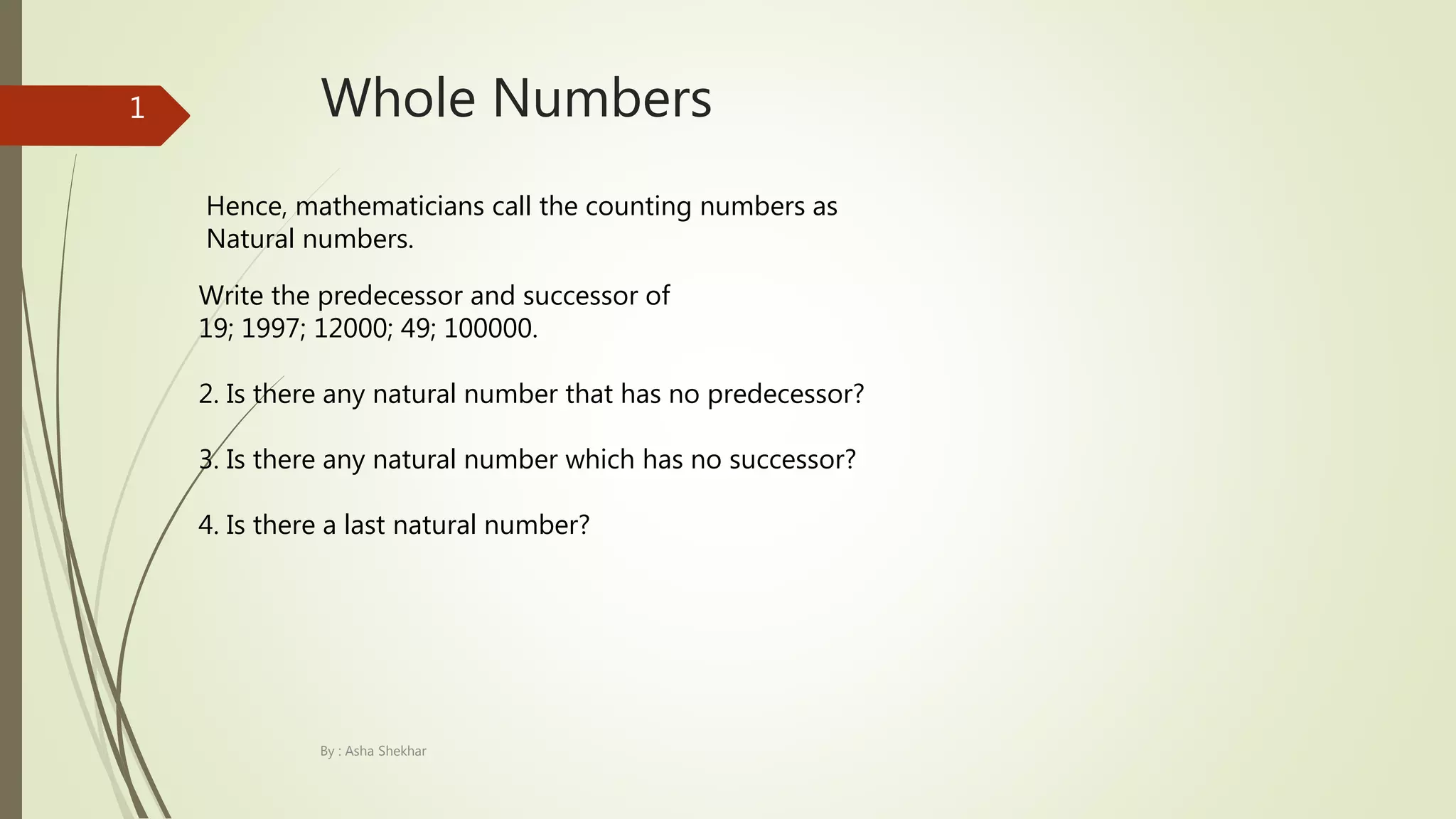 Whole numbers | PPT