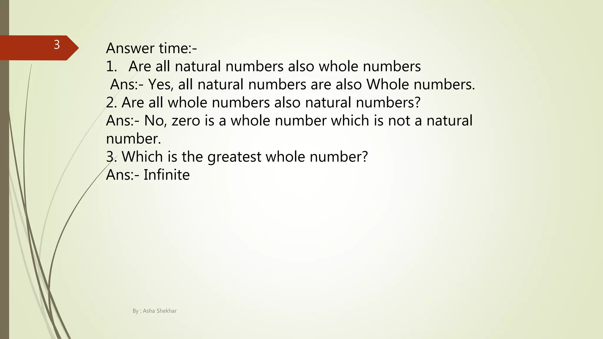 Whole numbers | PPT