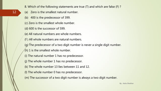 Whole numbers | PPT
