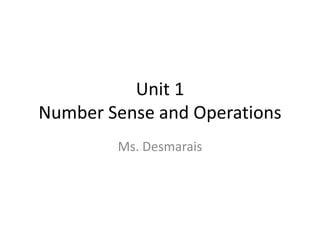 Whole numbers and integers | PPTX