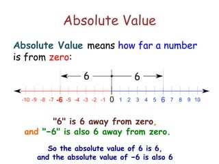 Whole numbers and integers | PPTX