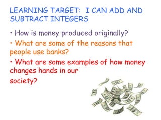 Whole numbers and integers | PPTX