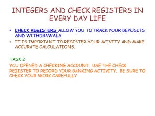 Whole numbers and integers | PPTX