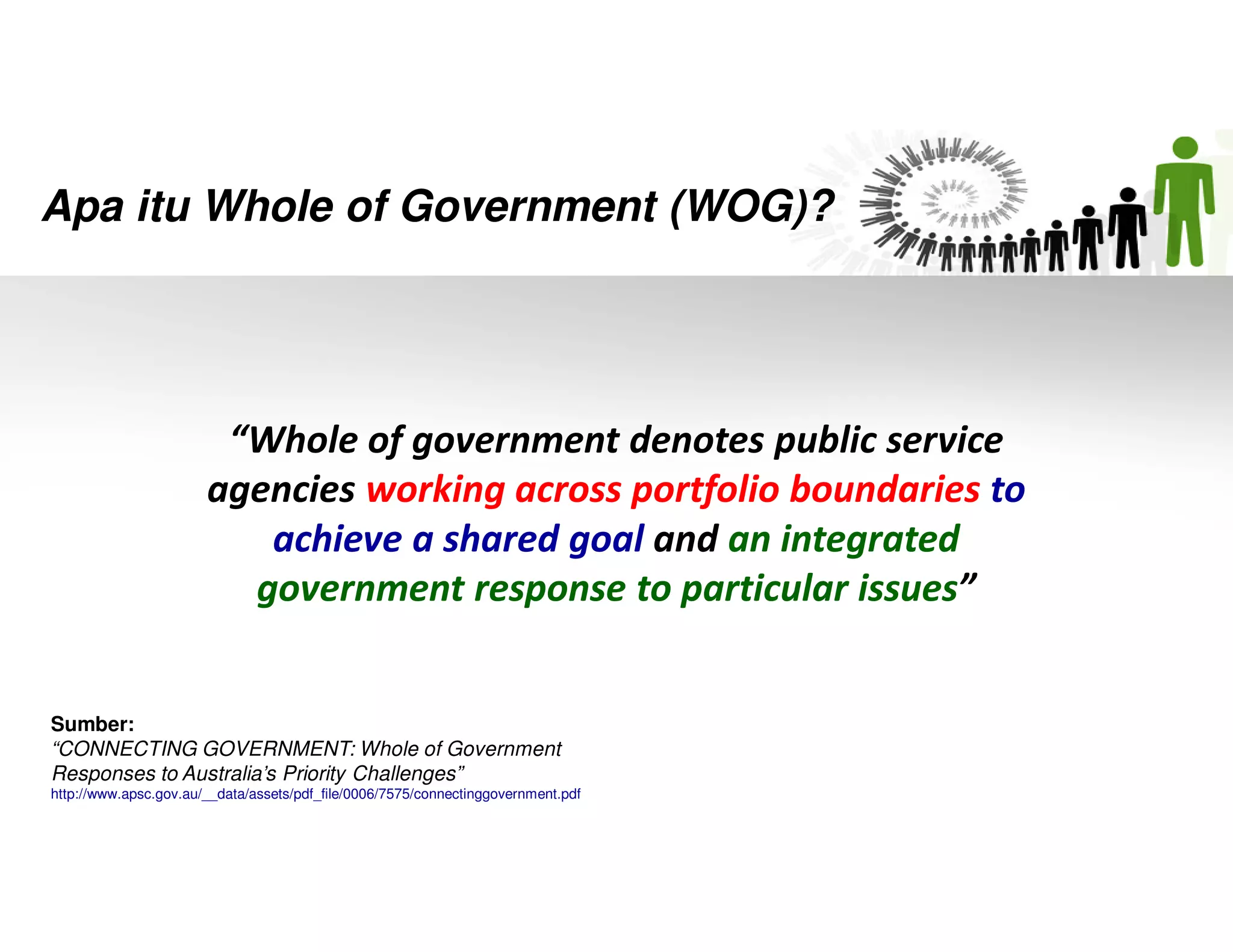Whole of Denpasar Government Perspsective | PDF