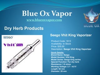 Wholesale Dry Herb Vaporizer | PPT