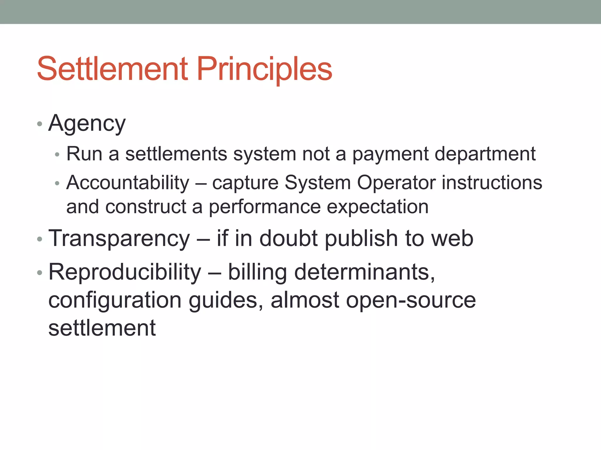 Wholesale Electric Market Settlement | PDF