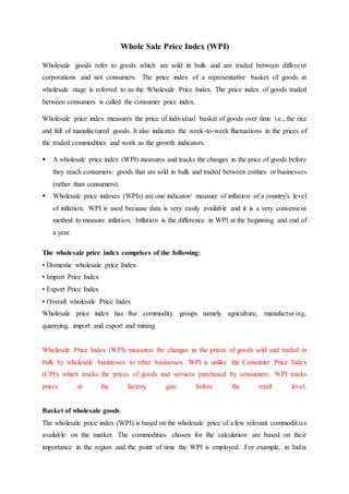 Whole sale price index | PDF