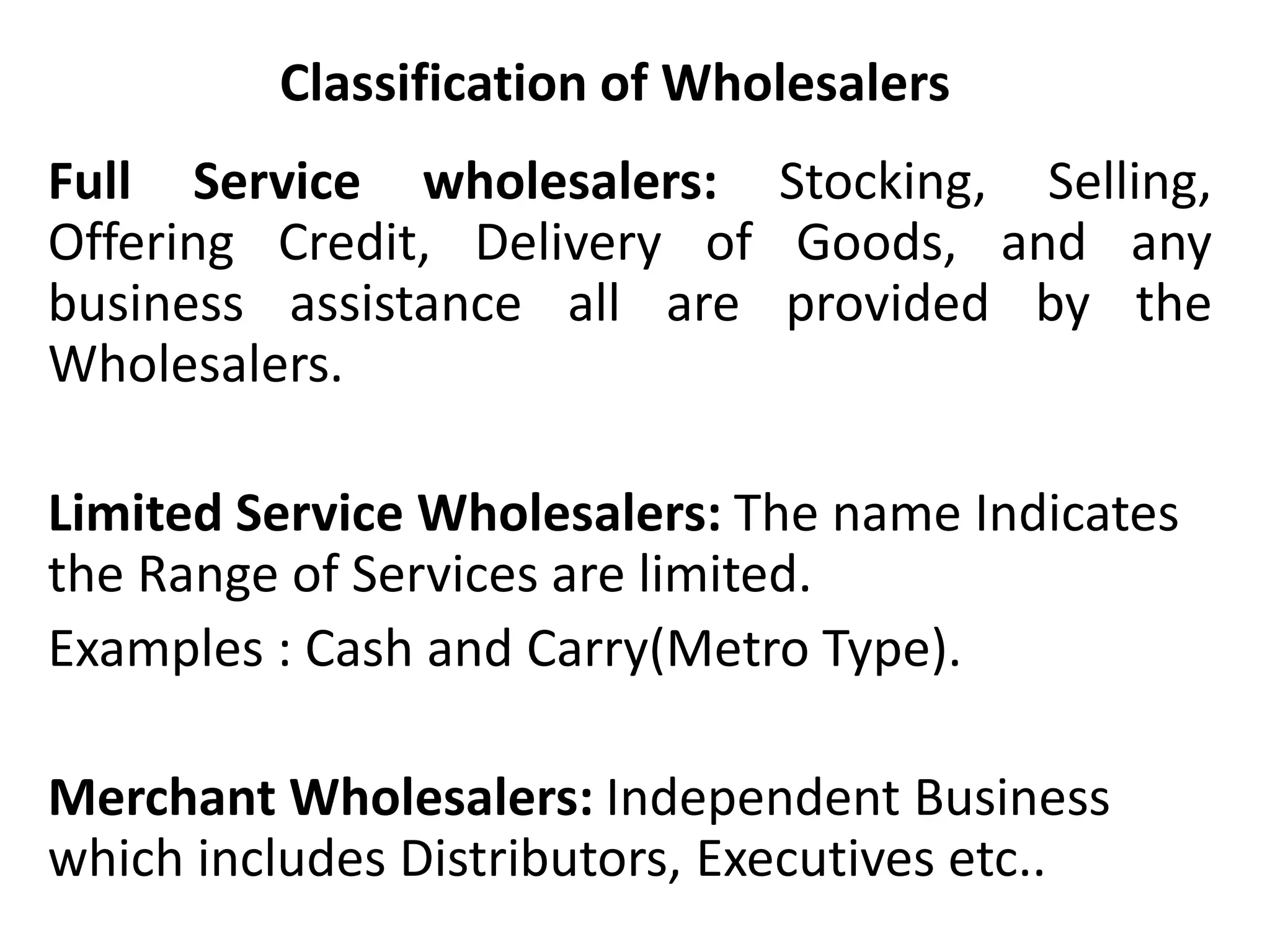 Wholesaling and retailing | PPTX