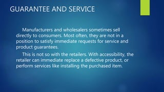 Wholesaling and retailing (marketing) | PPTX