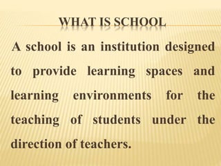 Whole school development | PPTX