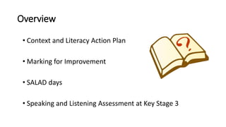 Whole school literacy sept 2016 overview | PPT