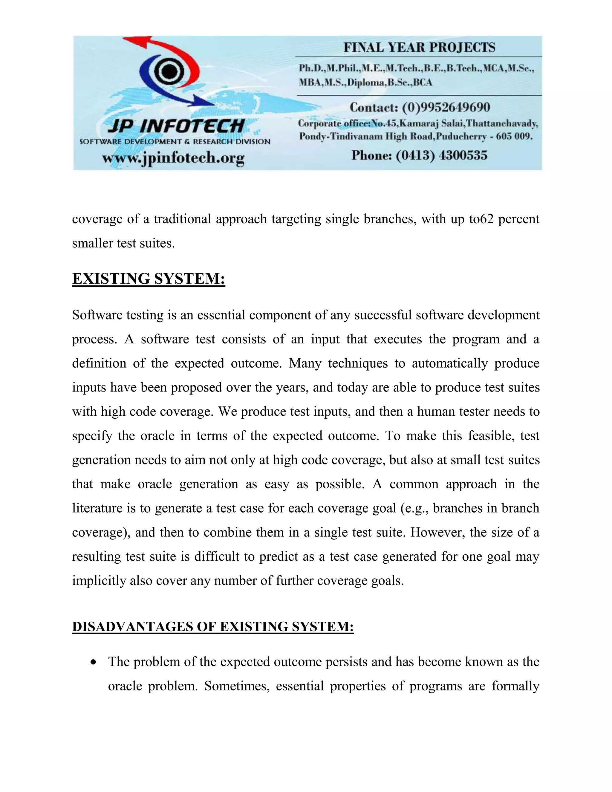 Whole Test Suite Generation Pdf