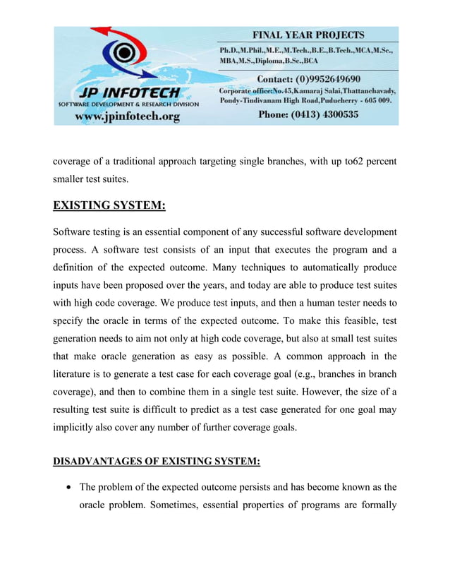 Whole Test Suite Generation Pdf