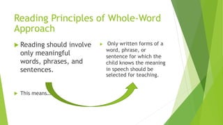 Whole word approach unit 2 hyatt laguyo | PPTX