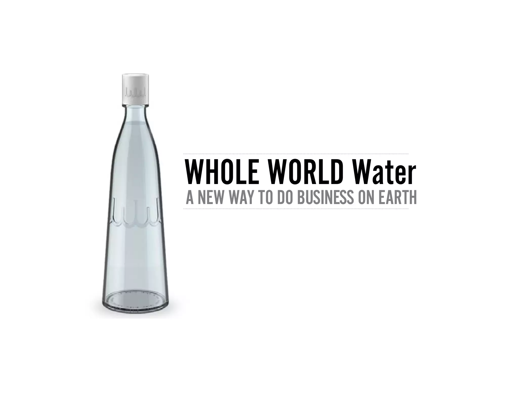 Whole World Water Overview Feb 2013 | PDF | Water Services | Home Utilities