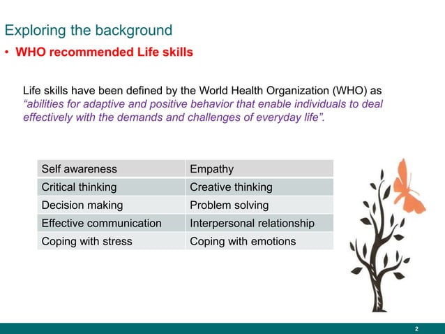 WHO recommended Life Skills Creative Thinking & Problem Solving | PPTX