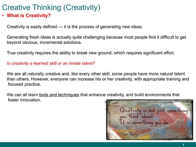 WHO recommended Life Skills Creative Thinking & Problem Solving | PPTX