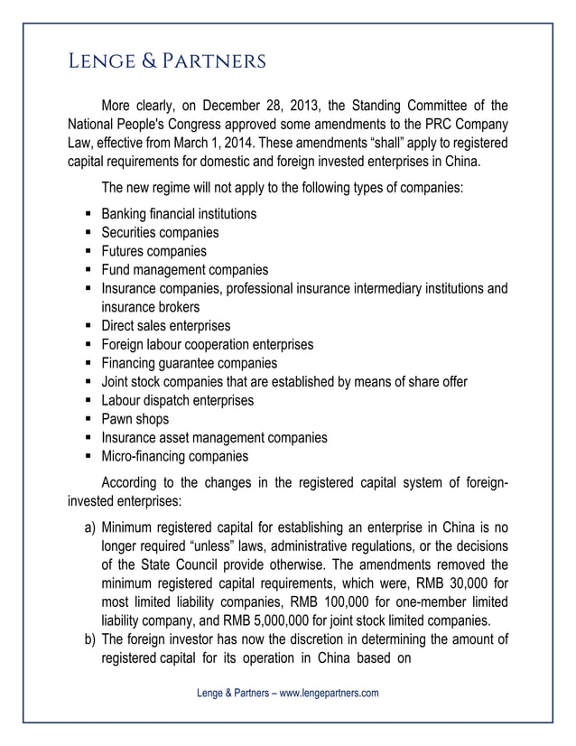 Wholly foreign owned enterprise in China | PDF | Business Accounting ...