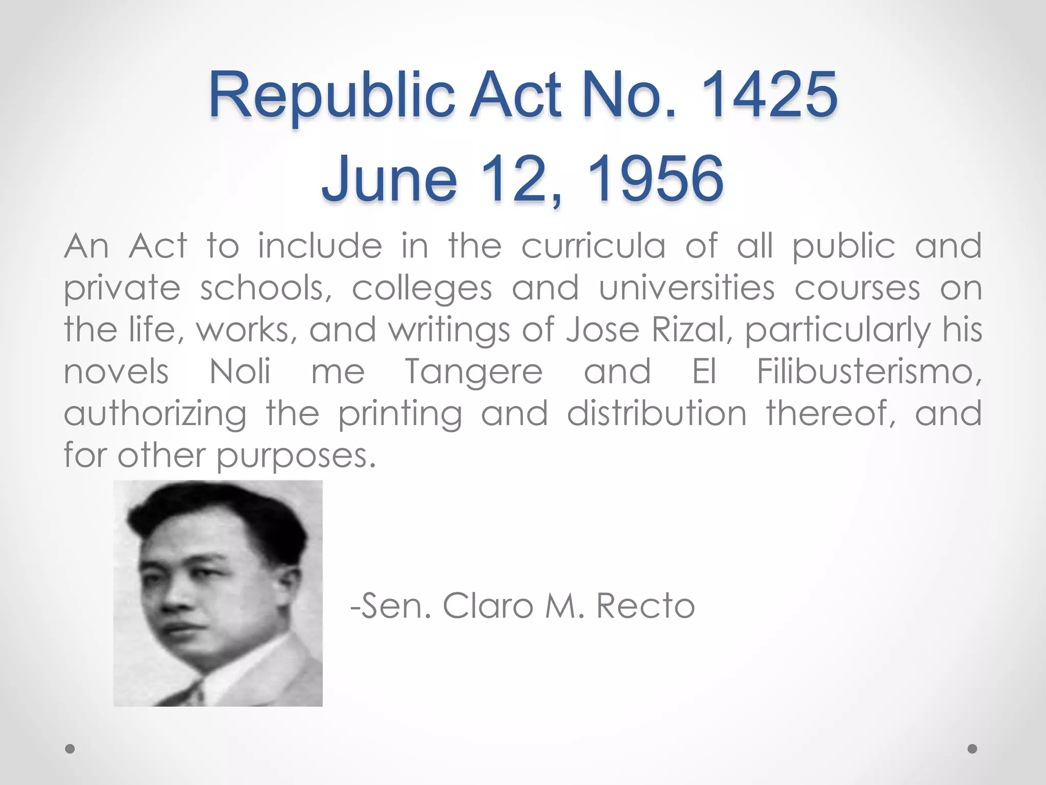 Who made Jose Rizal our foremost National Hero, and Why? | PPTX
