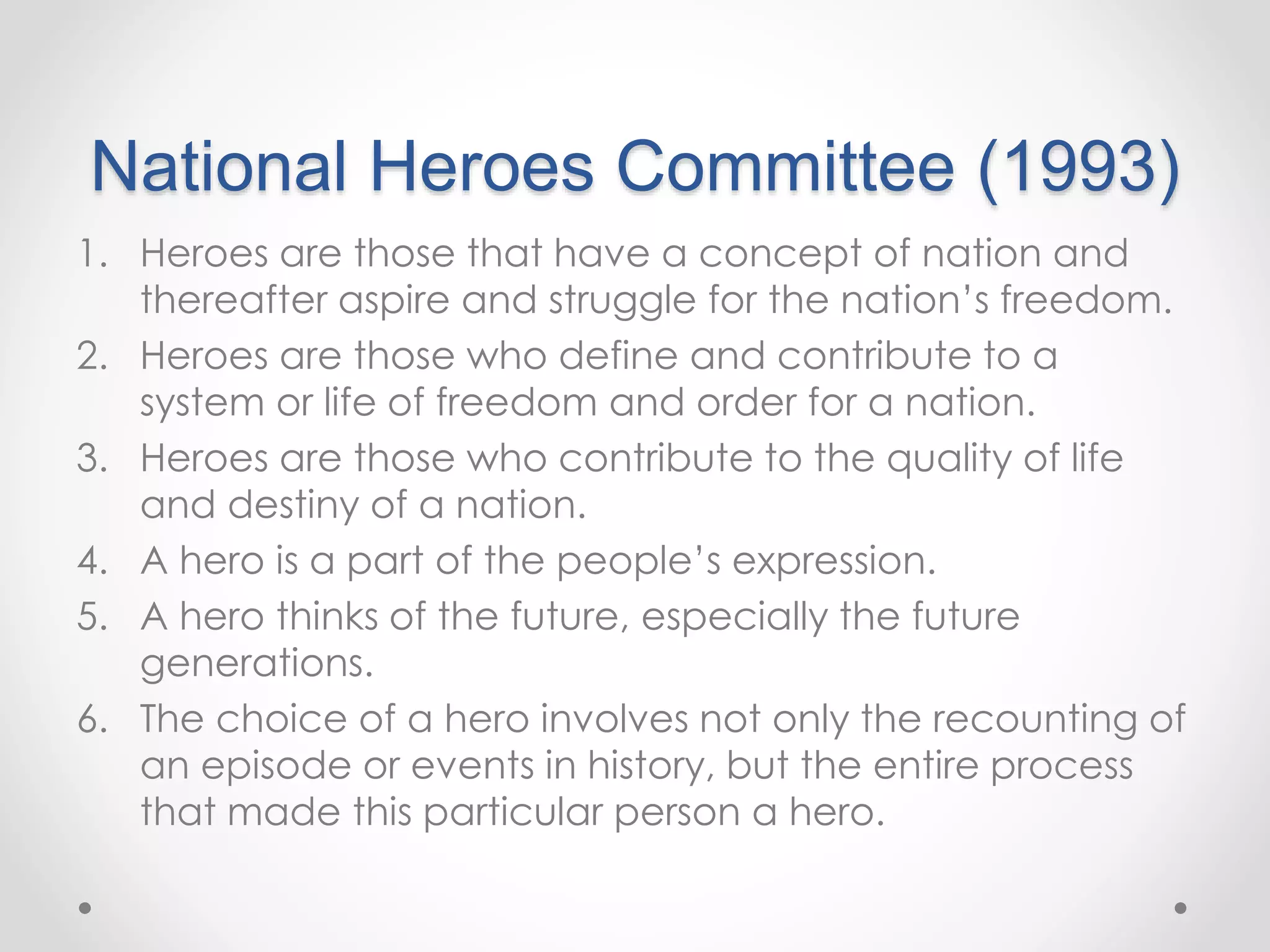 Who made Jose Rizal our foremost National Hero, and Why? | PPTX