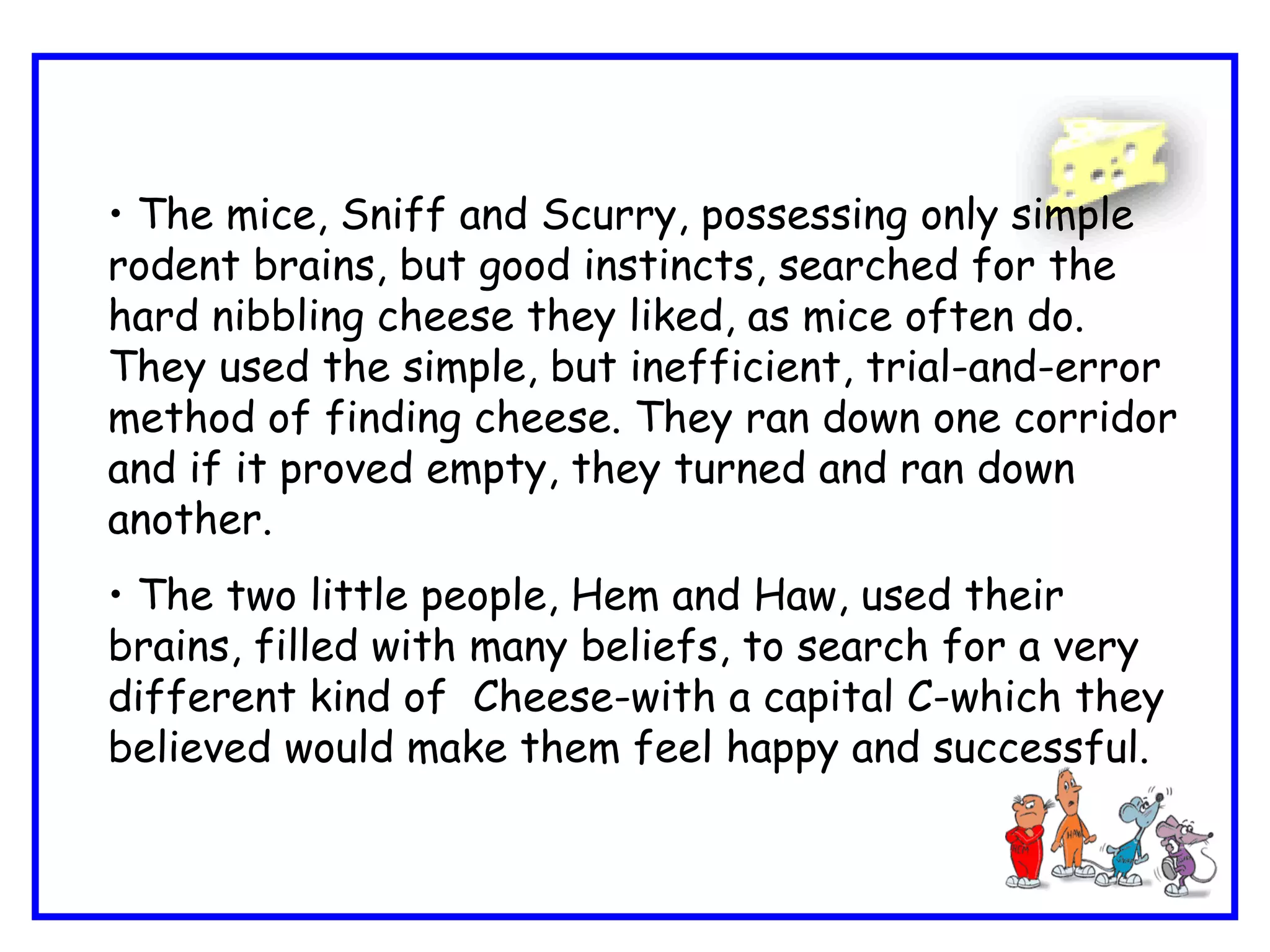 Who moved my cheese | PPS