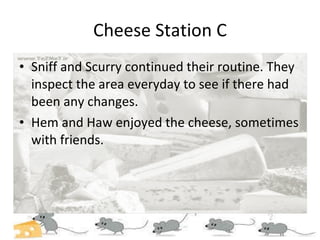 Who Moved My Cheese | PPT