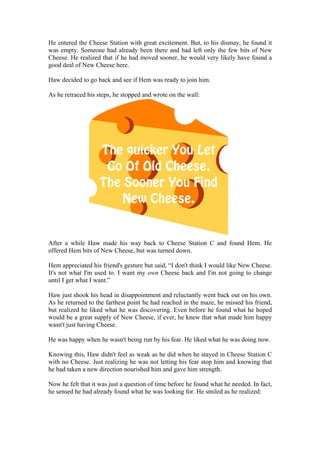 Who movedmycheese | PDF