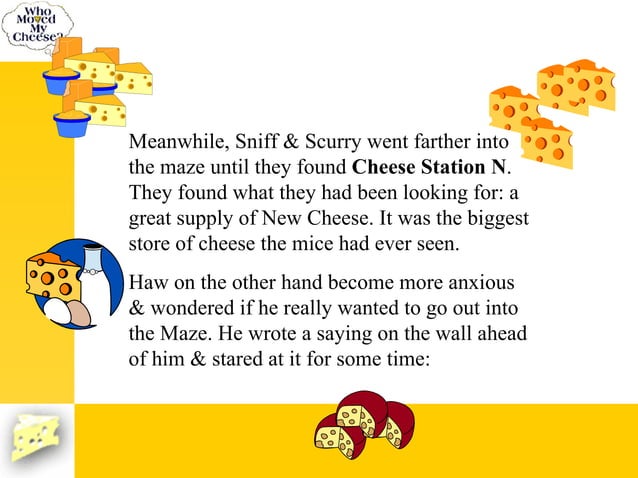 Who Moved My Cheese | PPT