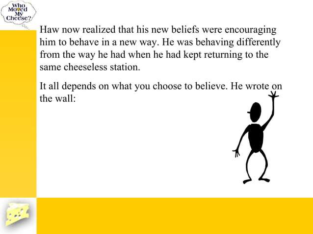 Who Moved My Cheese | PPT