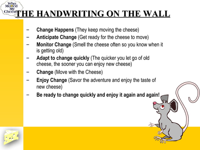 Who Moved My Cheese | PPT